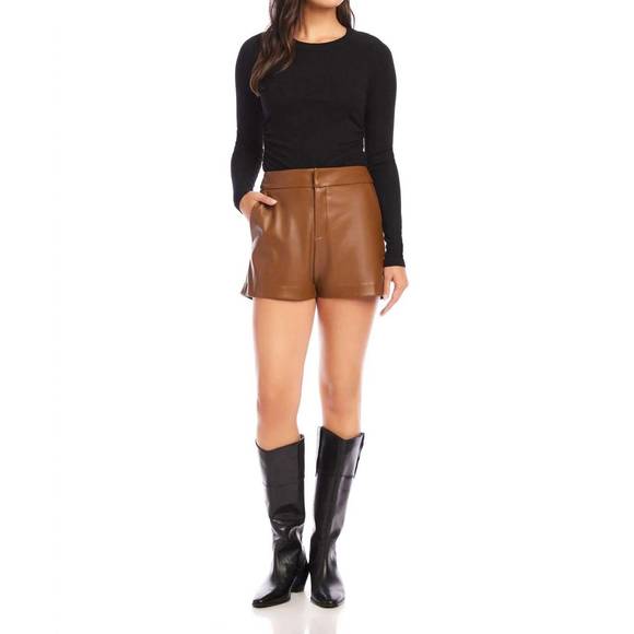 Fifteen Twenty | Shorts | New Fifteen Twenty Modern Faux Leather High ...